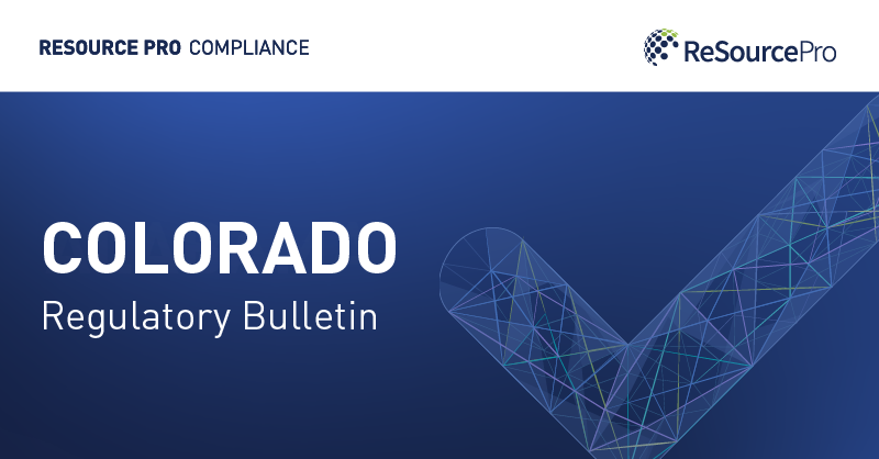 Colorado Amends Regulation Concerning Holding Company System Regulation ...