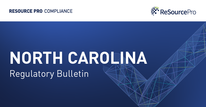 North Carolina Issues Bulletin Concerning Claims Handling Practices - ReSource Pro